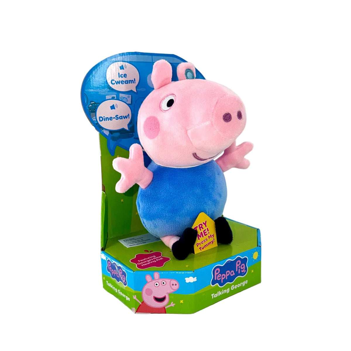 Talking George Pig Soft Toy – Peppa Pig World